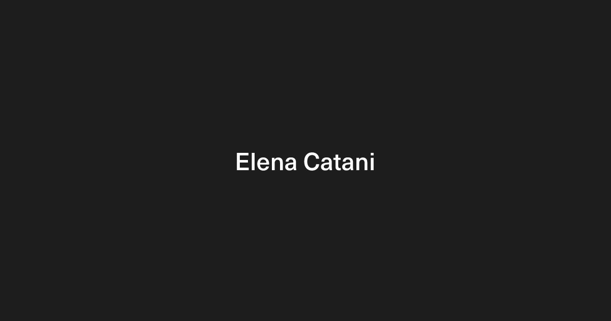 Elena Catani